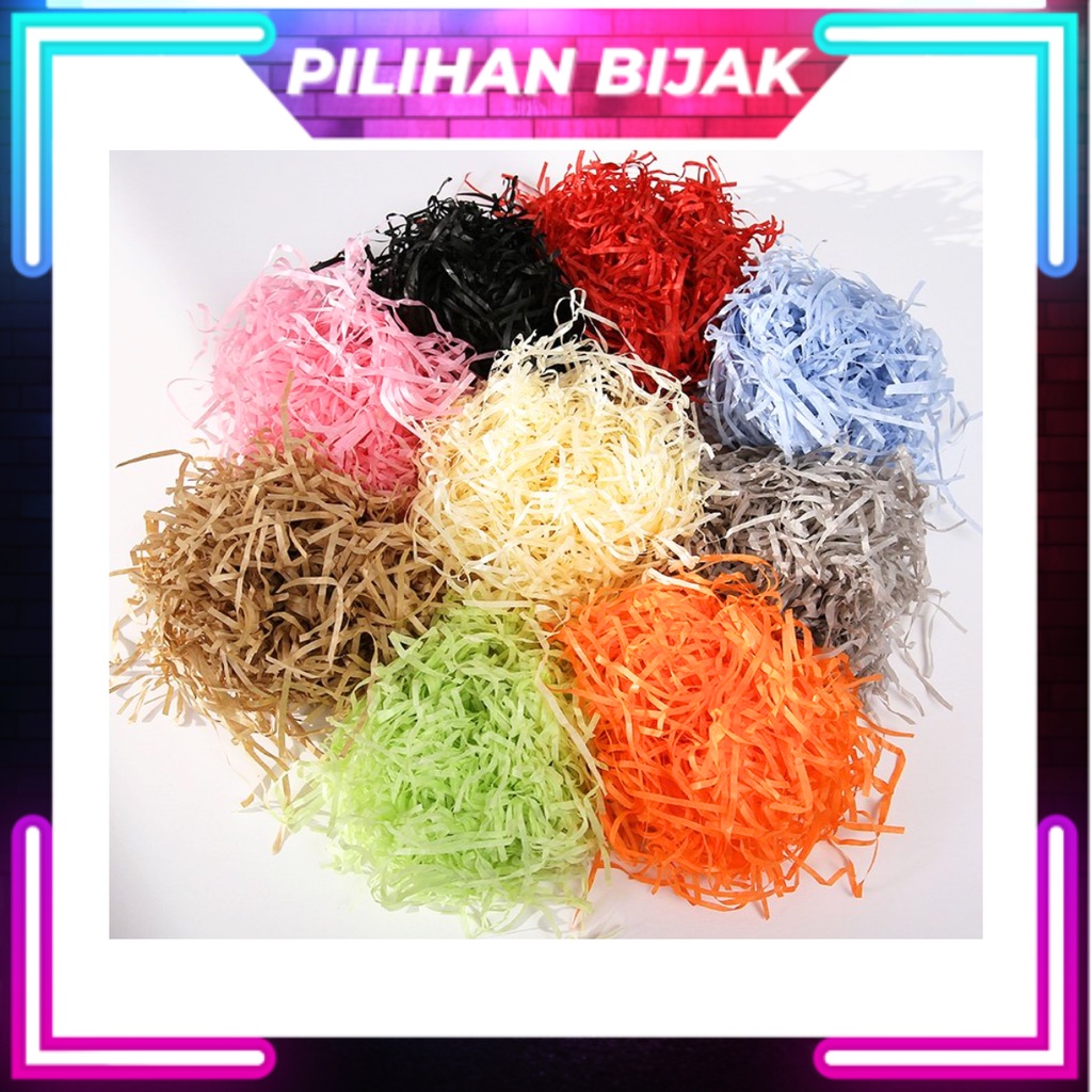 1kg Cebisan Kertas Hiasan Colorful Shredded Paper Hamper Box Filler ...