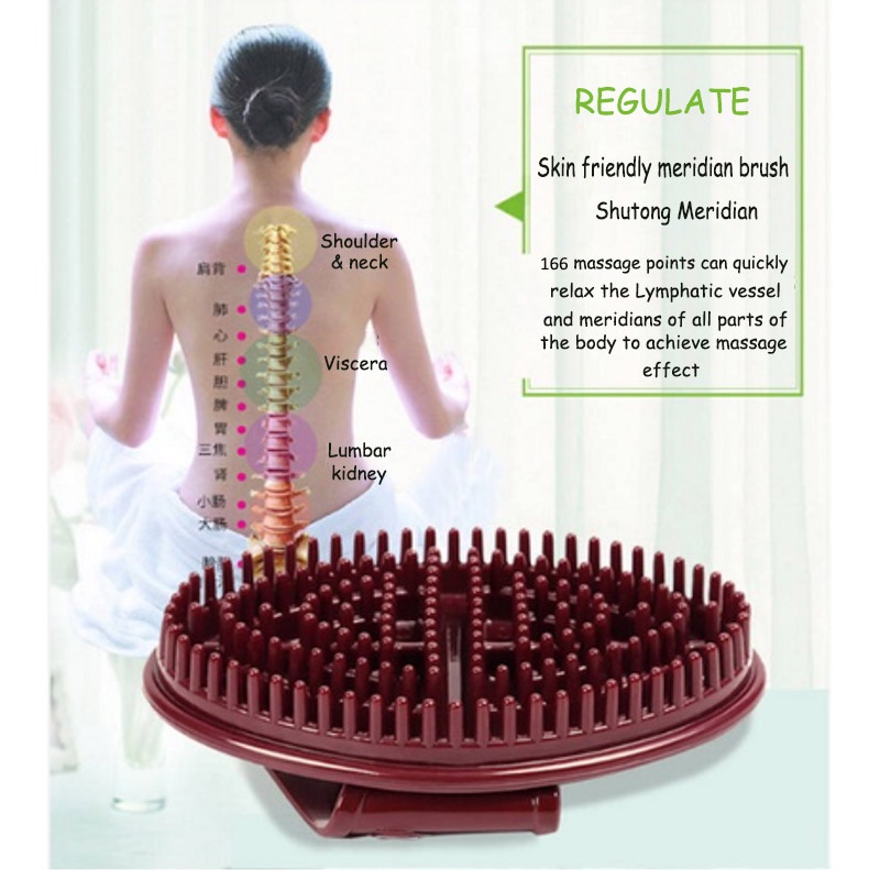 2pcs/set Handheld Full Body Massage Brush Slimming Beauty Brush Body ...