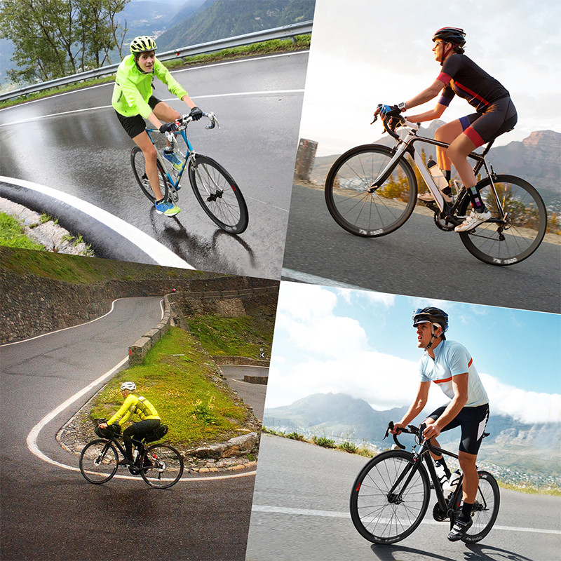 BUCKLOS YN1500 Carbon Fiber Wheelset 700C Road Bike V Brake Wheels 10/ ...