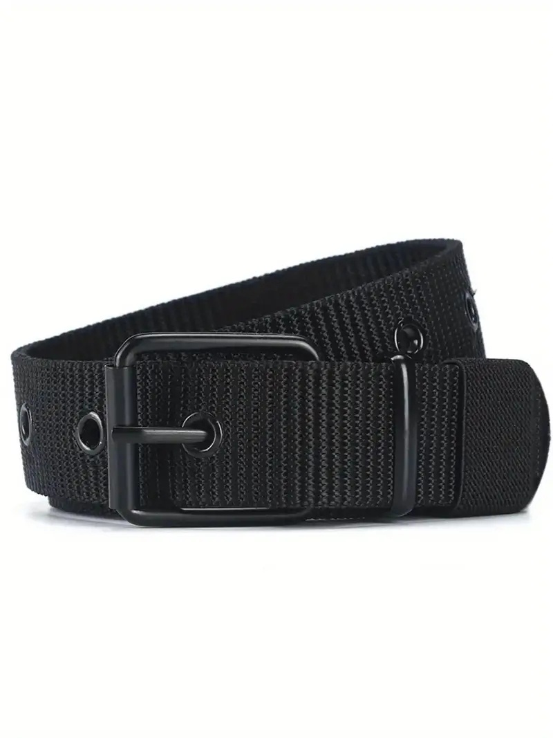 Men's Nylon Canvas Tactical Belt - Adjustable Quick-Release Outdoor ...