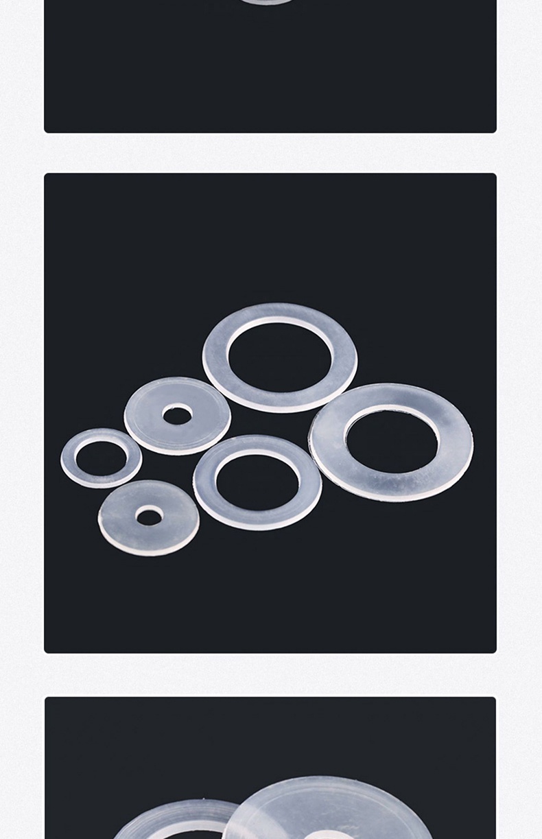 Soft PE Plastic Flat Gasket Washers Insulating Gaskets Plastic Washer ...