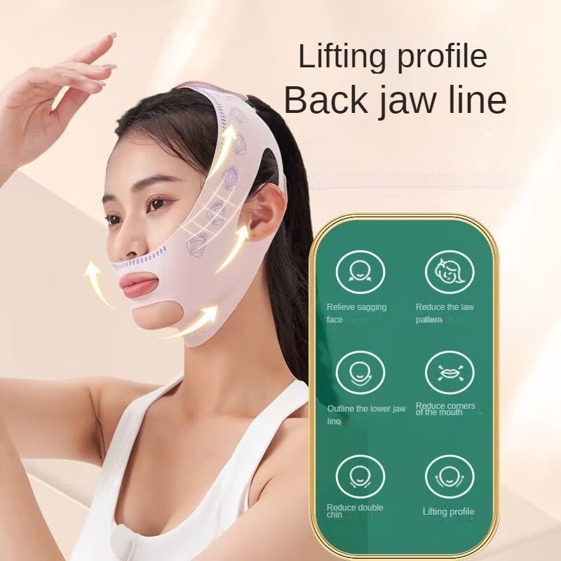 Face Slimming Tool V脸提拉紧致绷带面罩 Quick V-Face Lifting Firming Bandage Mask ...