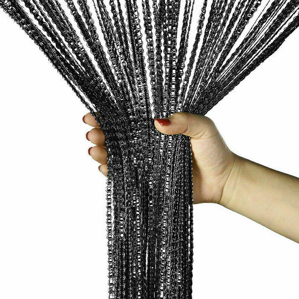 TDLV 《Velcro》 1 Pc Thread String Curtain Door Tassel Bead Sheer Drape ...