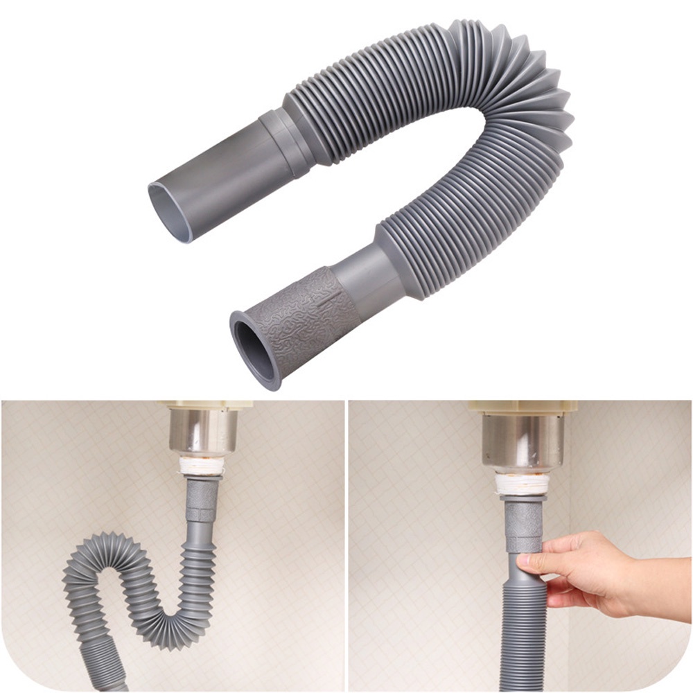Household Sink Basin Hose PVC Washbasin Bathroom Flexible Anti-odor ...