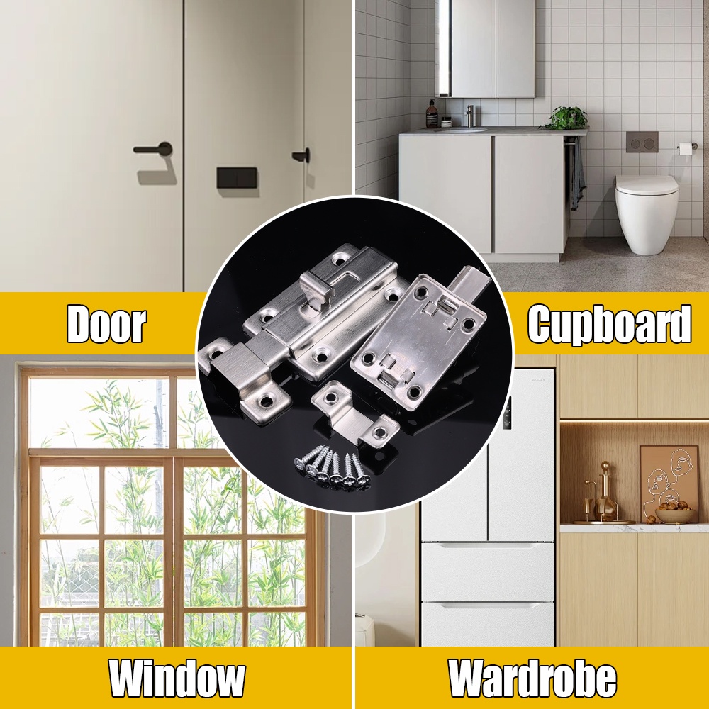 Anti-theft Spring Latches Stainless Steel Self-elastic Safety Bolts ...