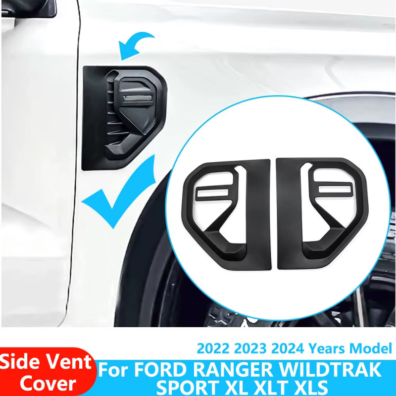 Side Vent Cover Trim Guard For FORD RANGER T9 WILDTRAK SPORT XL XLT XLS ...
