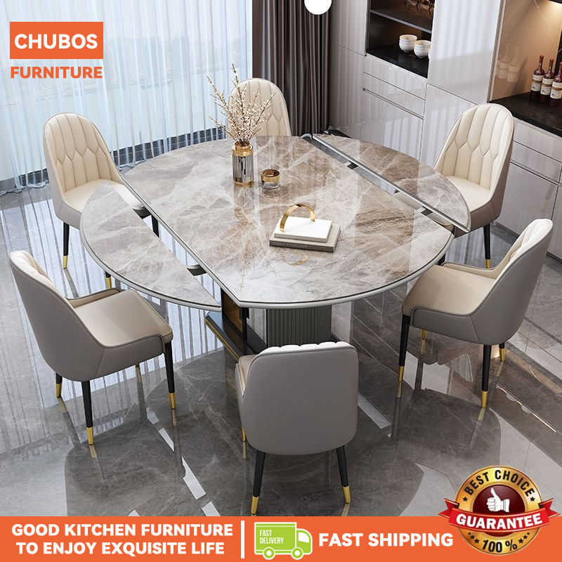 Modern Minimalist Rock Slab Dining Table Living Room Home Small ...