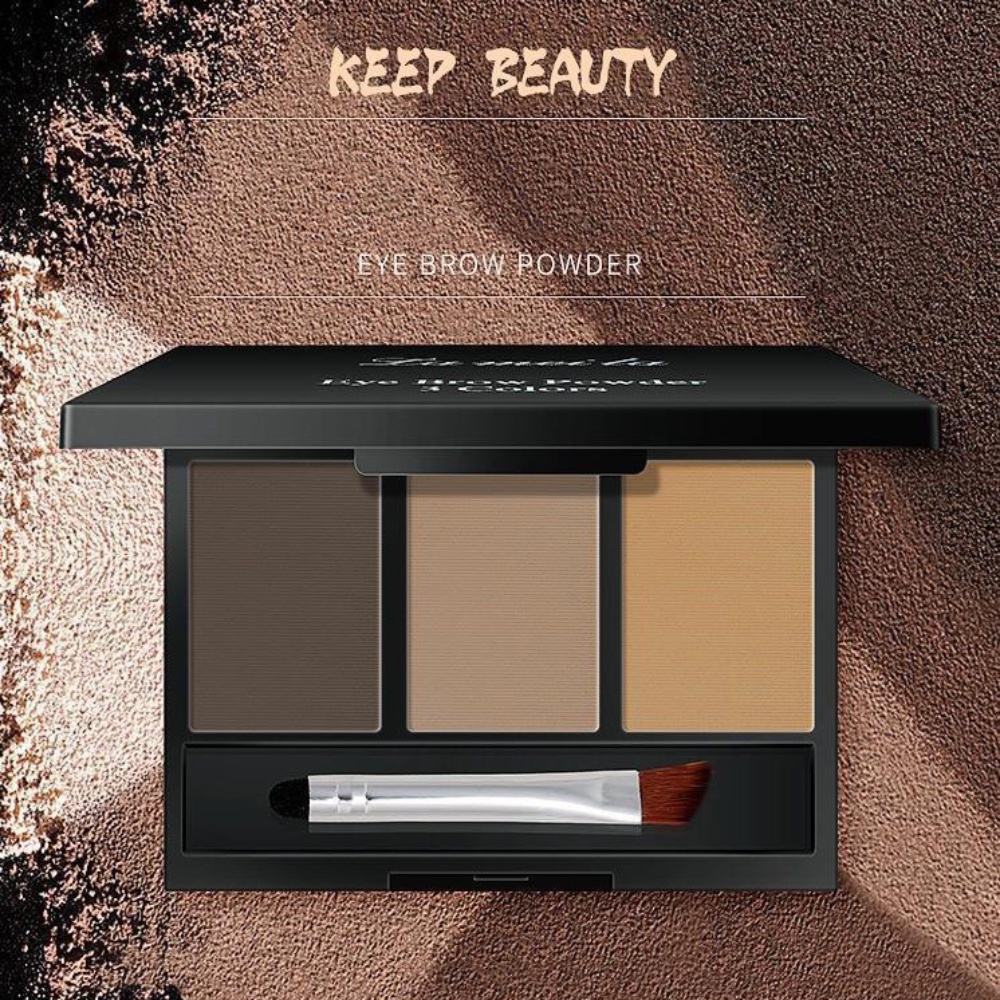 Eyebrow Powder Three-color Eyebrow Palette Beauty Contour Eyebrow ...