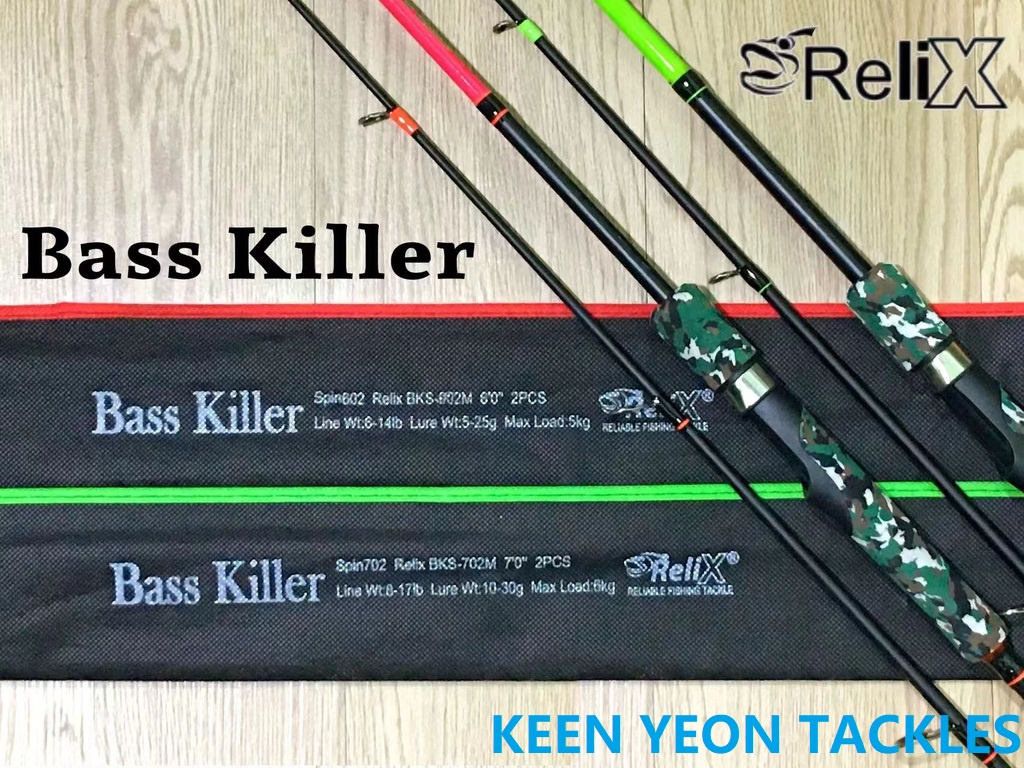 RELIX BASS KILLER SPIN FISHING ROD (SPINNING) | Shopee Singapore