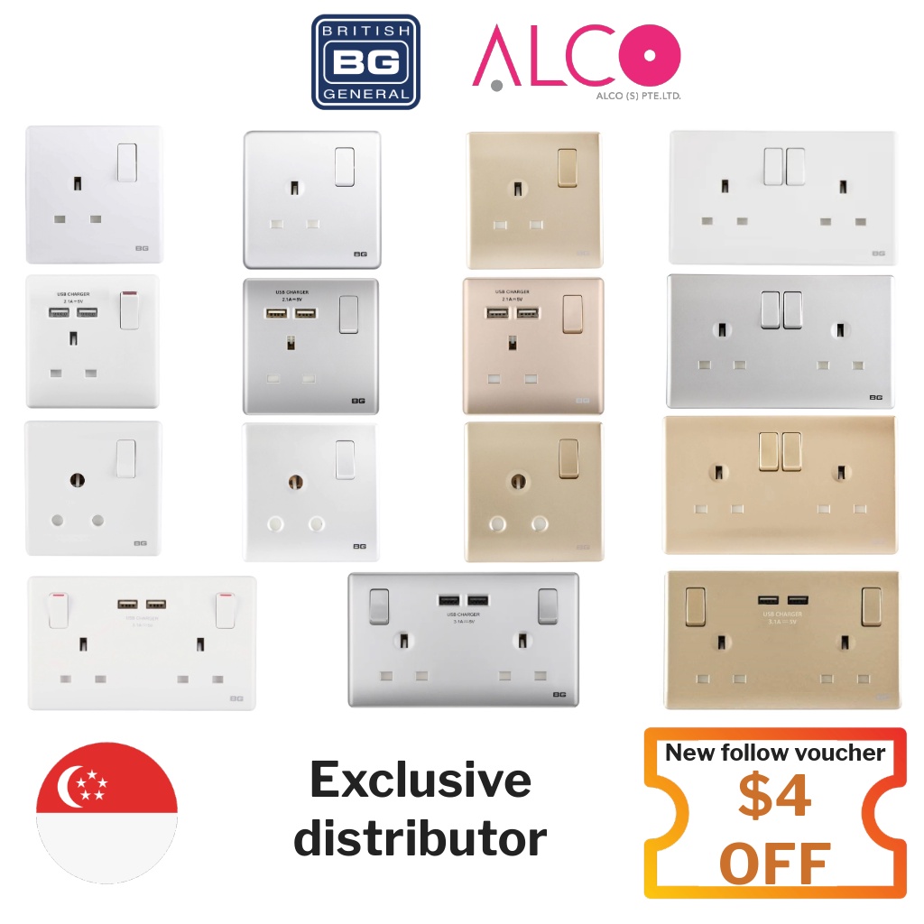 British General Socket Switch, Neo Slimline, 10 Years Warranty | Shopee ...