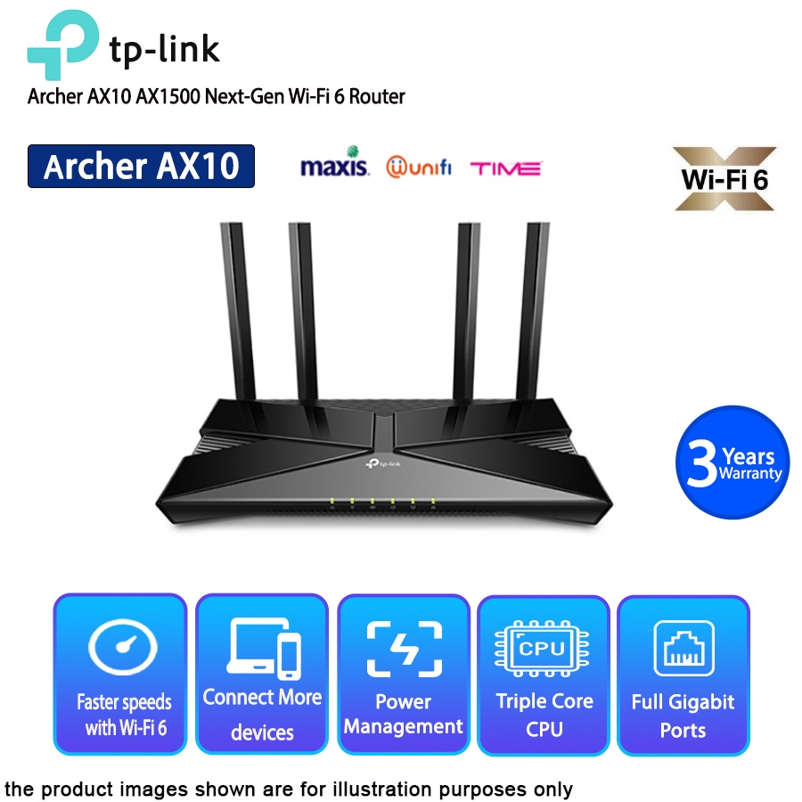 TP-LINK Archer AX10 AX1500 Next-Gen Wi-Fi 6 Router | Shopee Singapore