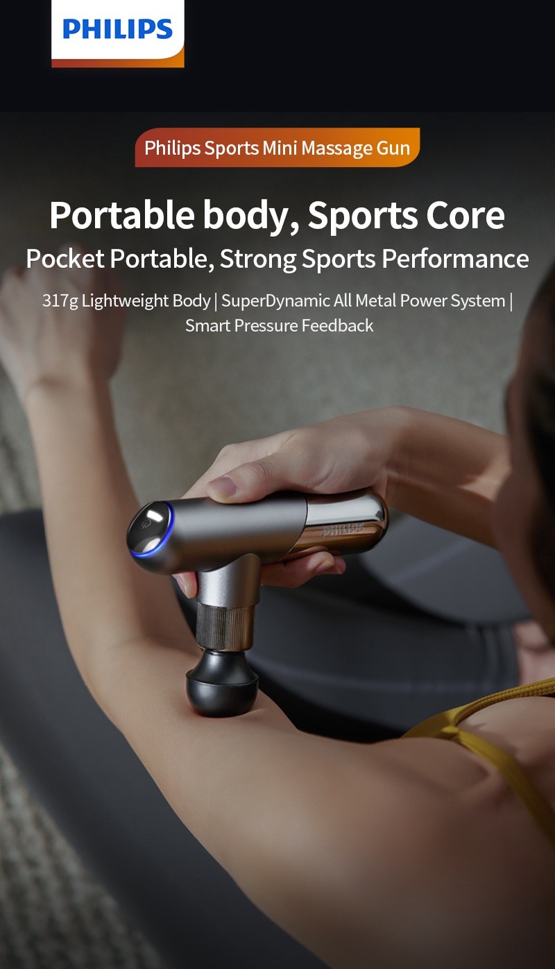 Philips Full-Metal Mini Massage Guns Percussion Deep Tissues Muscle ...