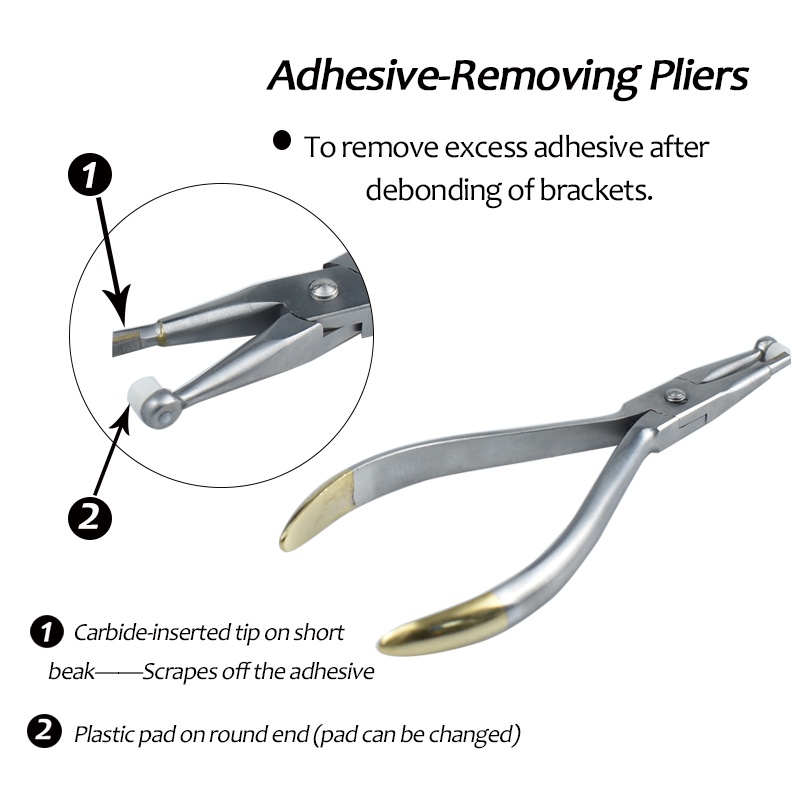 Dental Adhesive Removing Pliers Posterior Teeth Removal Forceps with ...