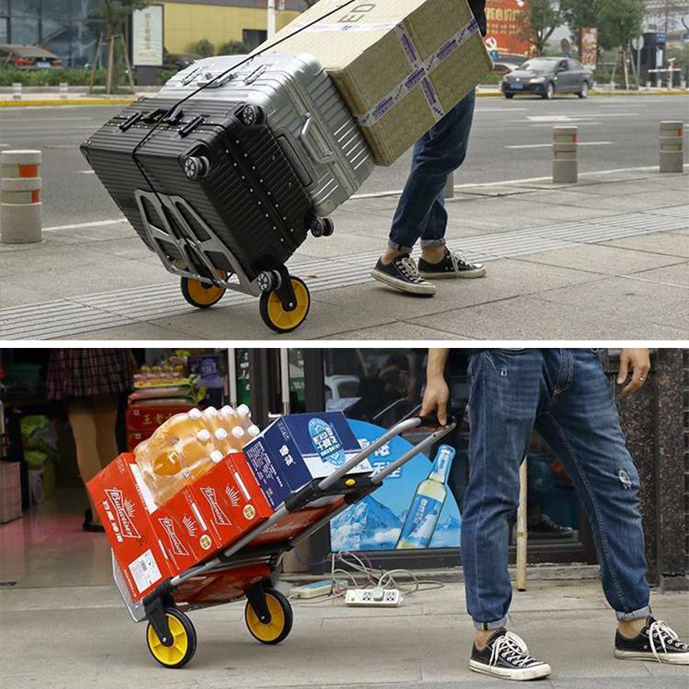 [120KG] Innohut Heavy Duty Folding Trolley 2 Wheel Hand Truck Handcart ...