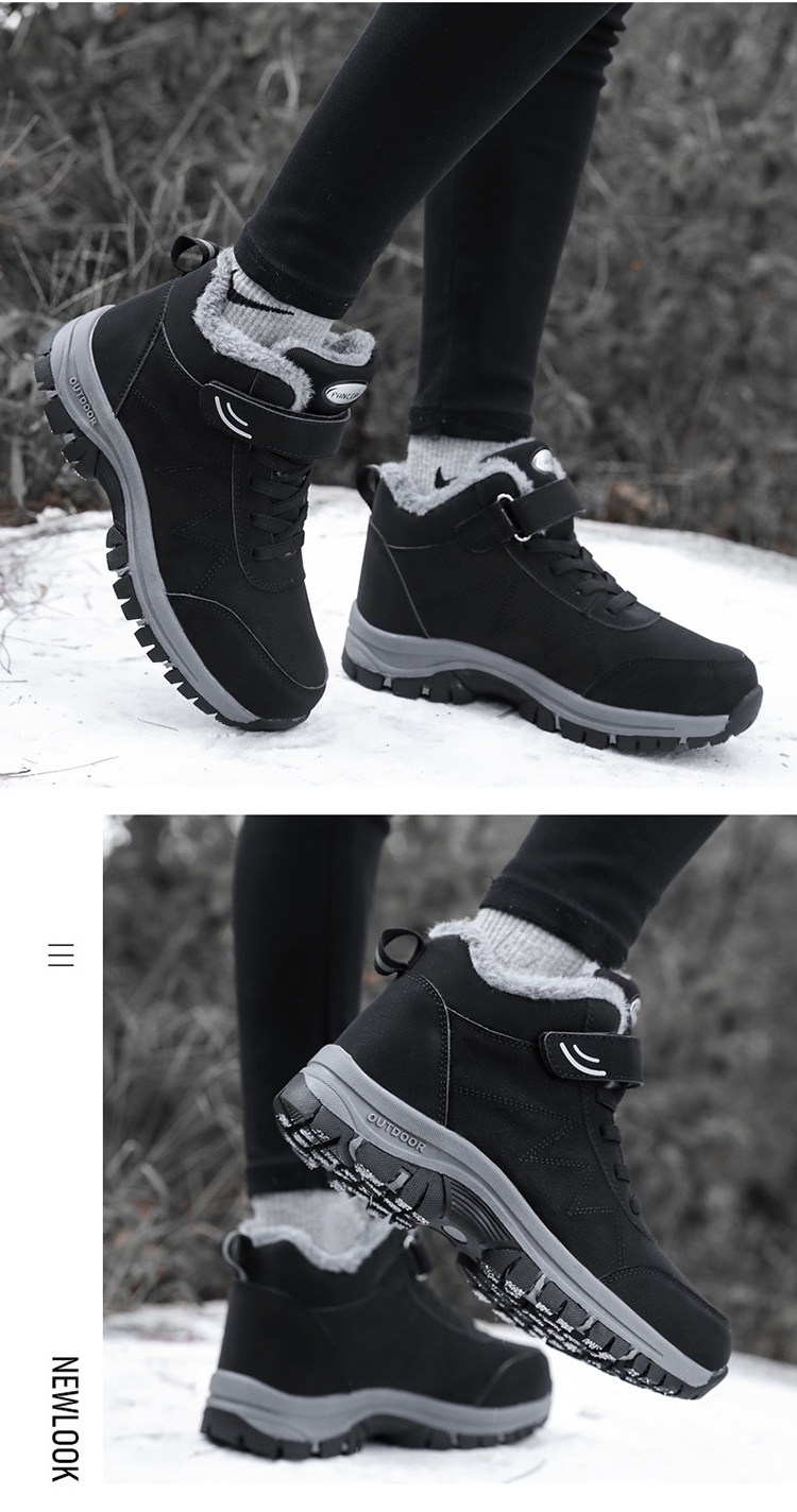 JINTOHO Waterproof Winter Warm Snow Boots Outdoor Non-Slip for Men and ...