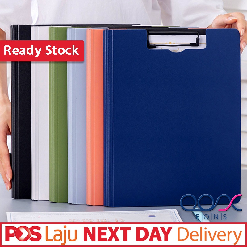 360 FOLDABLE A4 Letter Size File Folder Clipboard Document Organizer ...