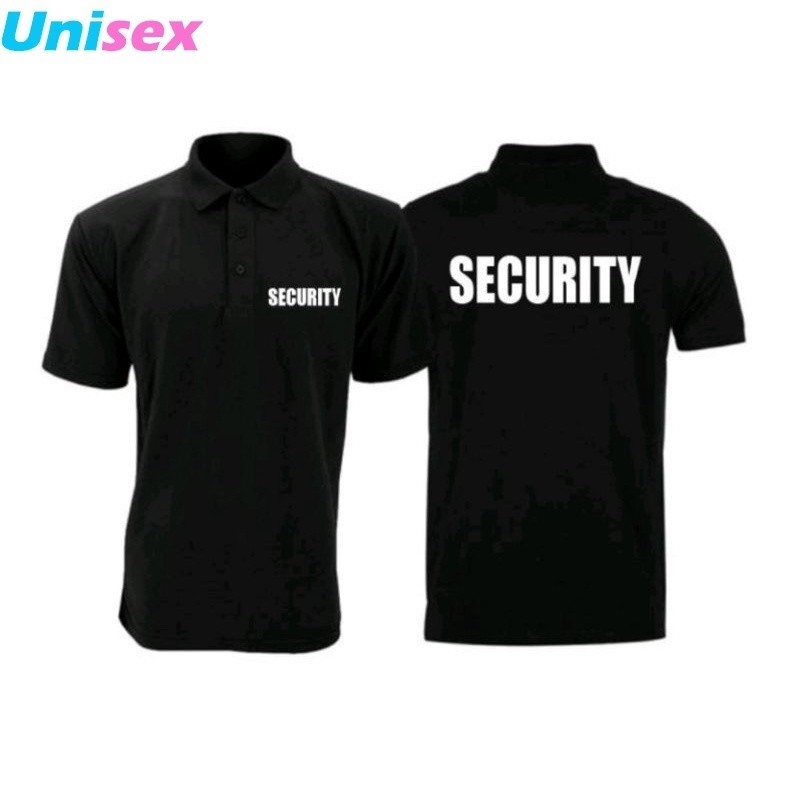 2025 NEW Security Guard Uniforms Officer Security Polo Shirt Bouncer Black And Yellow For Men ...