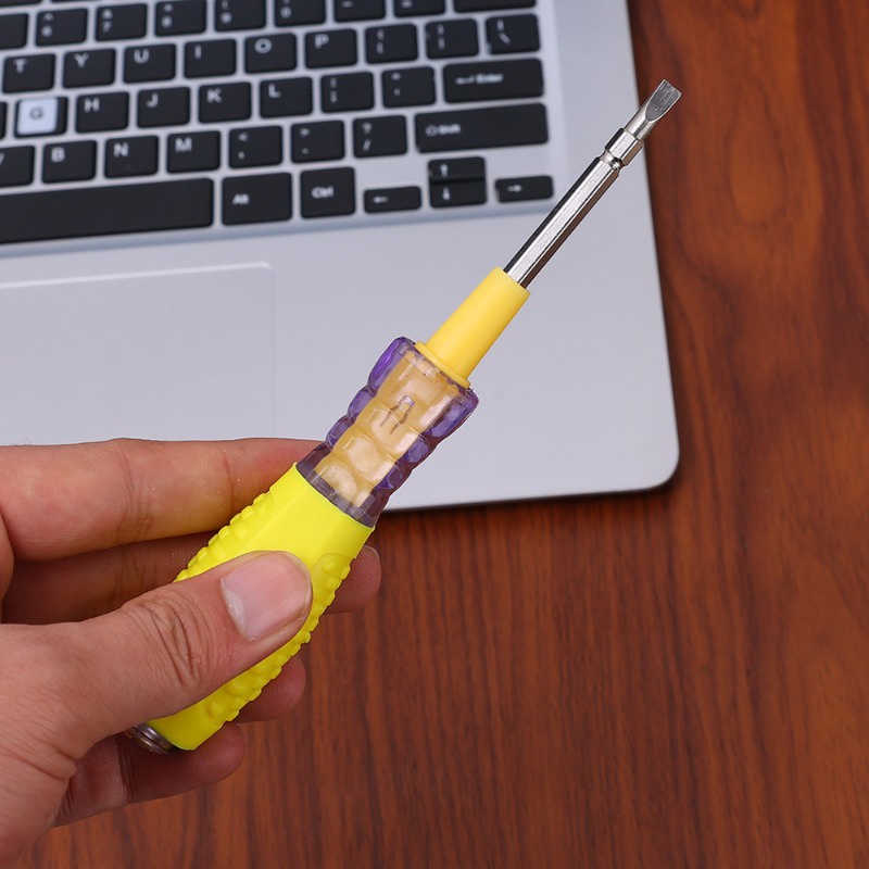 100-250V Voltage Tester Pen / Red/Green Indicator Electricians Tester ...