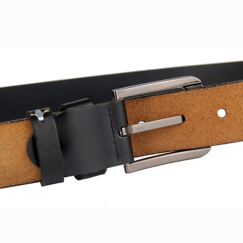 CEXIKA Men's Adjustable Leather Belt - Extended Sizes 130-170cm, Pin ...