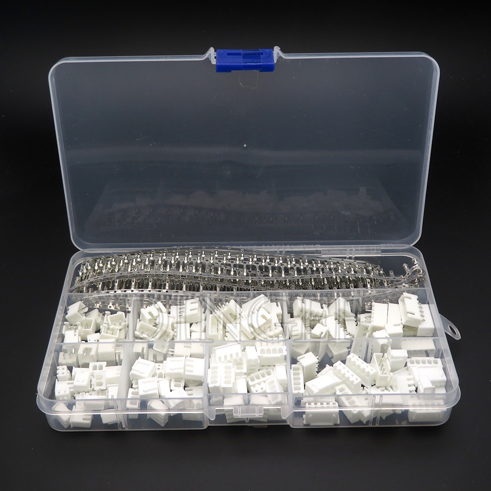 560pcs XH2.54 2p 3p 4p 5 pin 2.54mm Pitch Terminal Kit / Housing / Pin Header JST Connector Wire ...