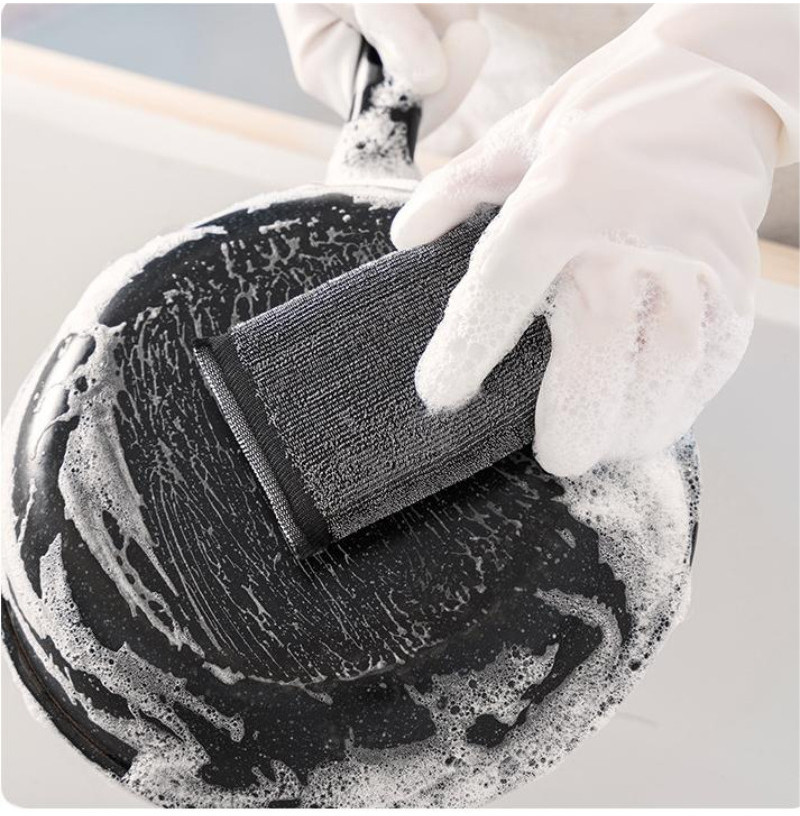 Stainless Steel Wire Sponge Wipe - Double Sides Dishwashing Sponges ...