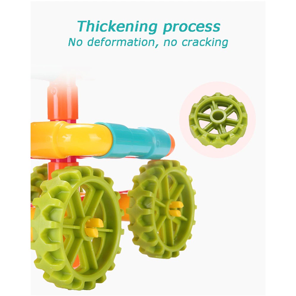 Colorful Water Pipe Building Blocks Toys Kids DIY Assembling Pipeline ...