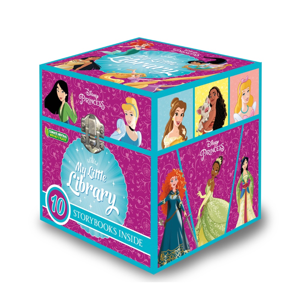 Disney Princess Boxset Little Storytime Library 10 Story Books Set For ...