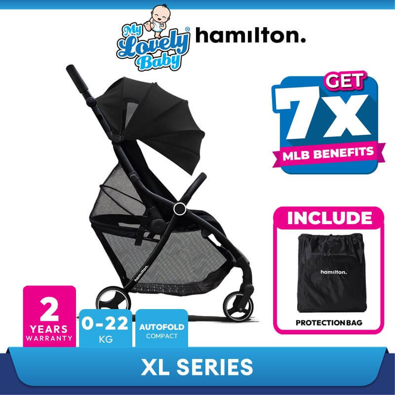 Hamilton XL Magic Fold Cabin Stroller (New Born to 22kg) | Shopee Singapore