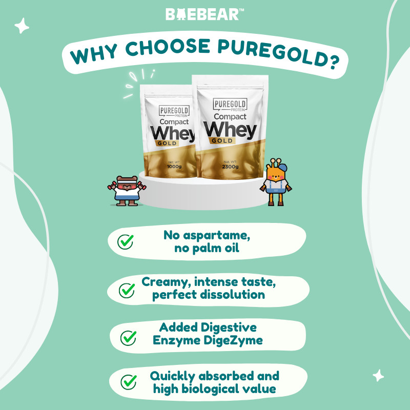 Pure Gold Compact Whey Gold Protein Powder 2.3KG | Chocolate ...