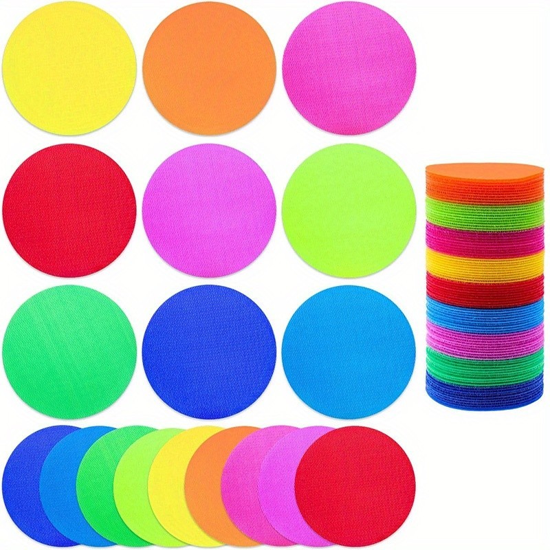 18/36pcs Spot Markers Locate Circular Carpet Markers Classroom Floor ...