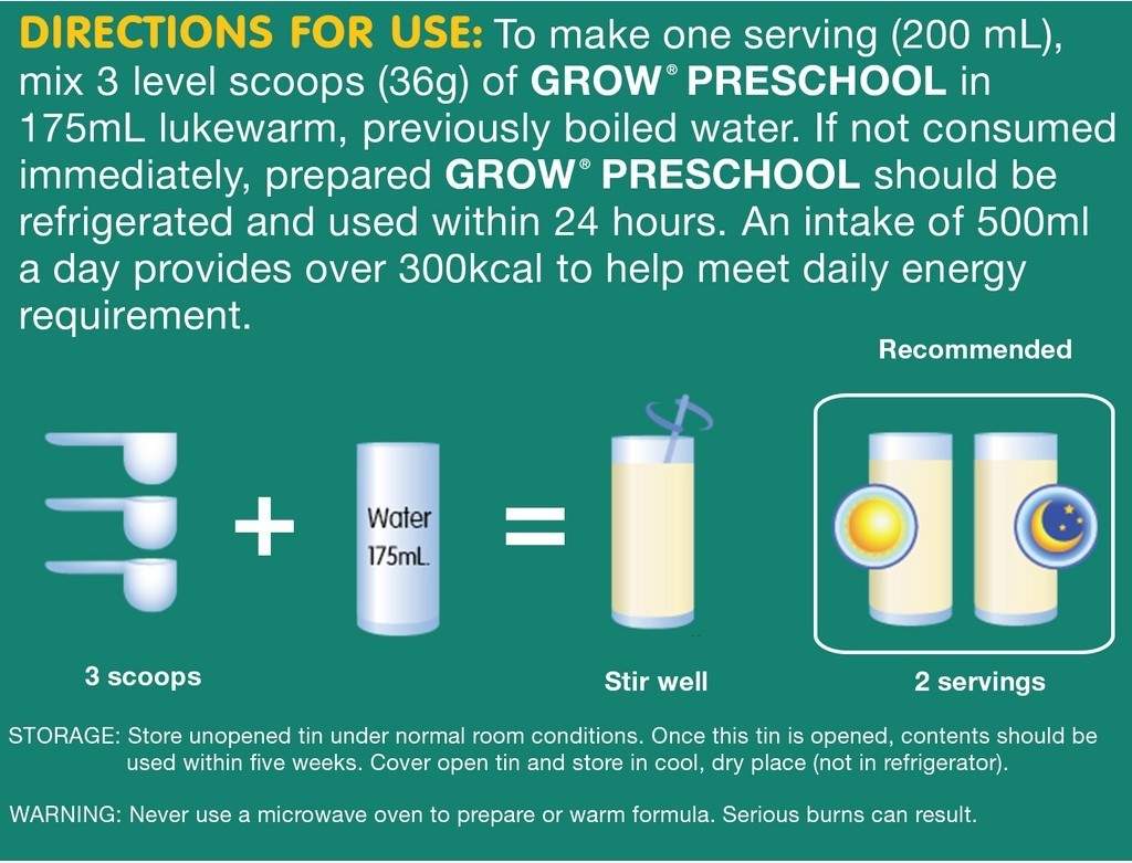 [Bundle of 4] GROW Growing Up Milk for Kids - Preschool Stage 4 (3 ...