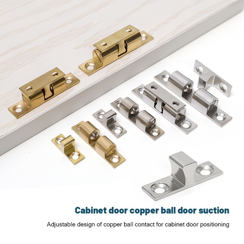 Cabinet Door Catches Touch Beads - Pure Copper, Adjustable Spring Ball ...