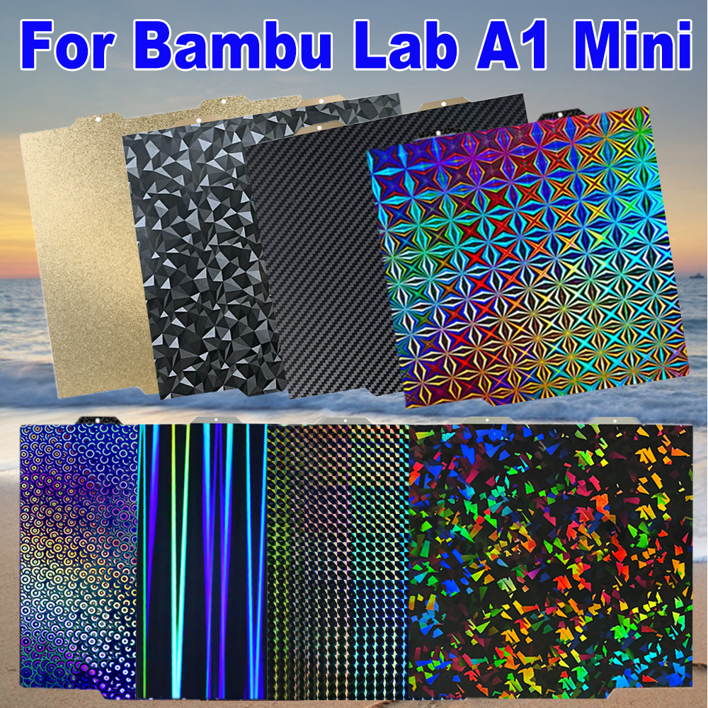 For Bambu Lab A1 Mini PEI Sheet Magnetic PEO PET Smooth Heatbed Spring ...