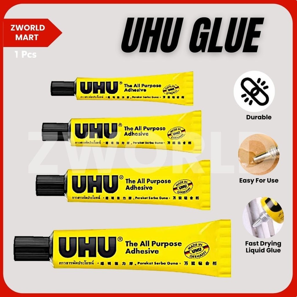 UHU Glue The All Purpose Adhesive 35 & 60 & 125ml | Shopee Singapore