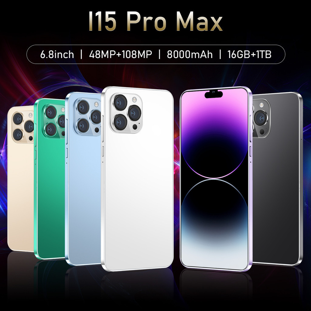I15 Pro Max 16 + 1TB imitate Smartphone with 6.8-inch 5G Dual-sim ...