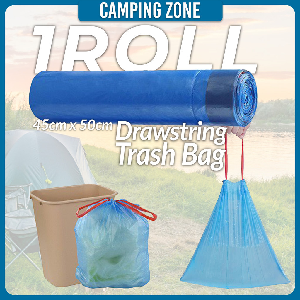 15 Pieces Drawstring Trash Bag Garbage Bag Rubbish Bag Plastic Bag ...