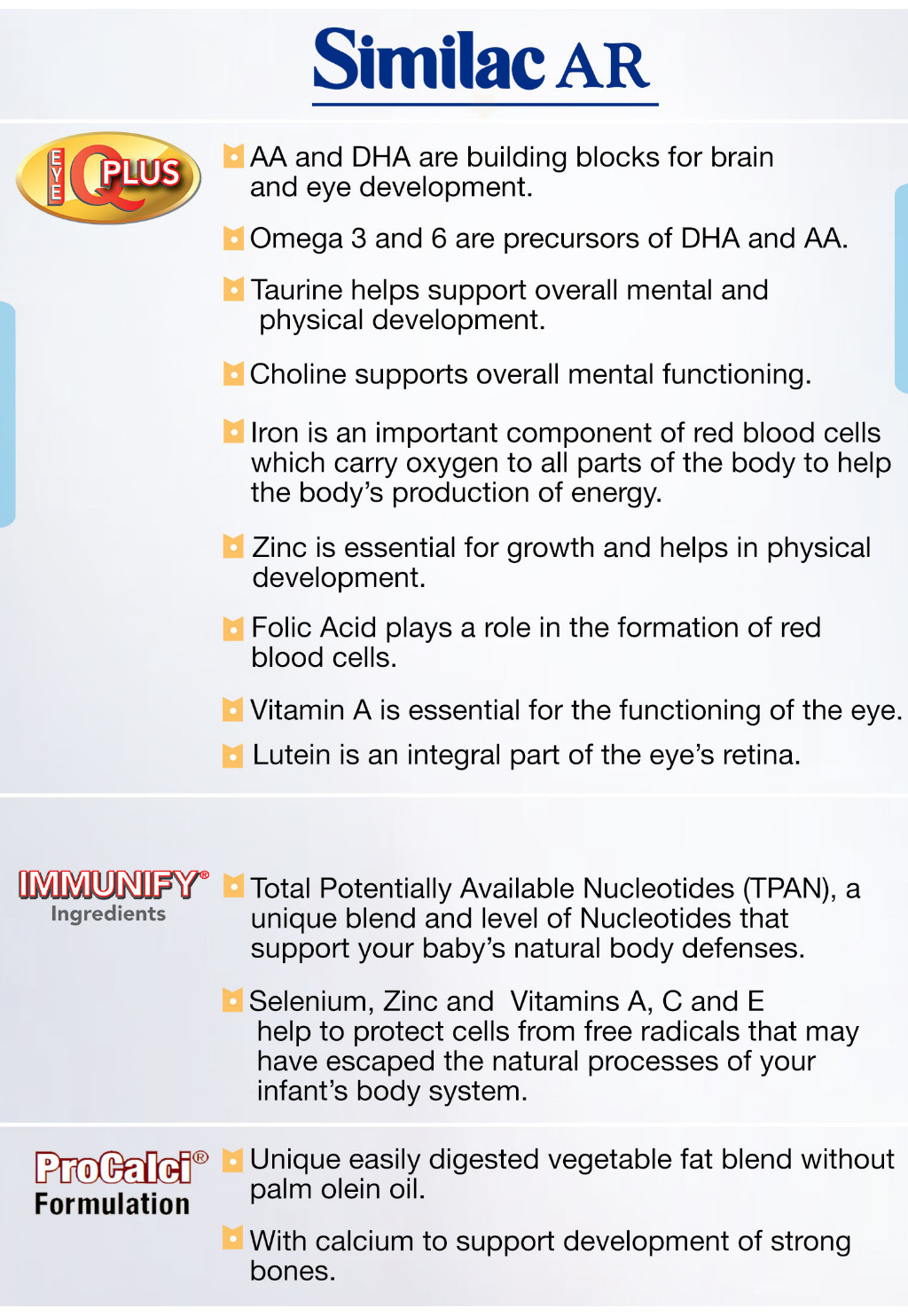 Similac® AR Stage 1 Thickening Infant Formula 850g (0-12 months ...