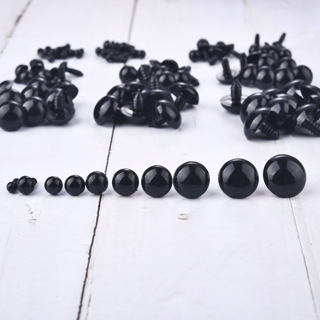 100pcs 5-1mm DIY Plastic Safety Eyes for amigurumi and 100pcs Washers ...