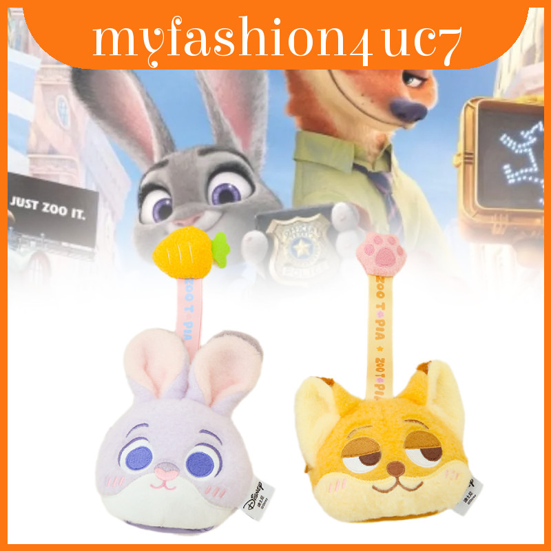 Disney Zootopia Official Nick And Judy Plush Coin Pouch Keychain Cute ...