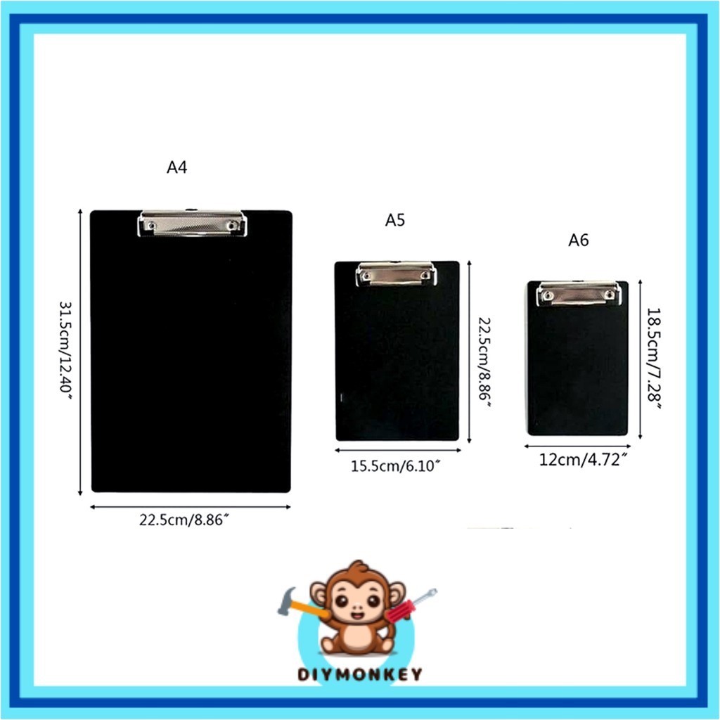 (DIY MONKEY) High Quality Clipboard School Office Stationery Supplies ...