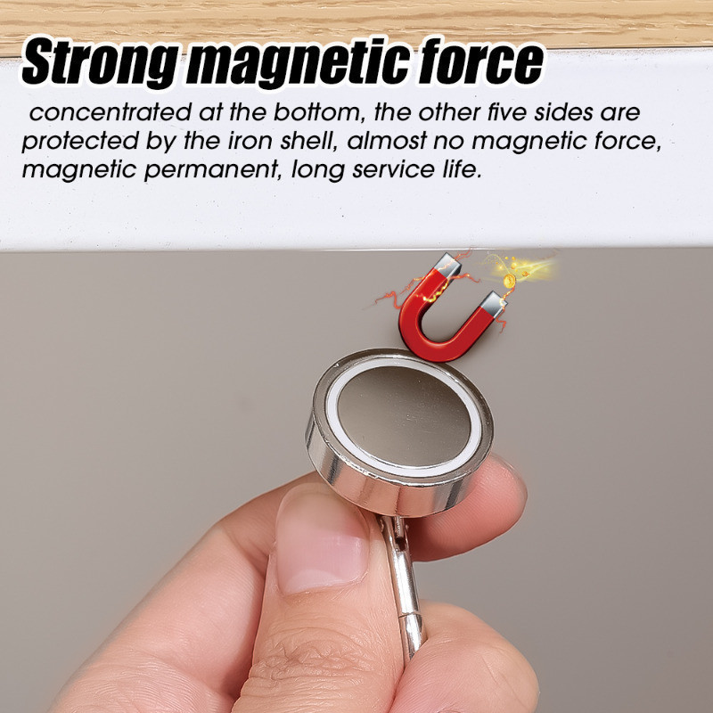 Strong Magnetic Metal Kettle Keys Hooks / Wall-mounted Storage Hook ...