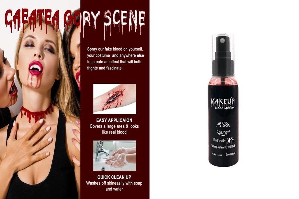 mooncute| Fake Blood for Costumes Spooky Halloween Plasma Spray for ...