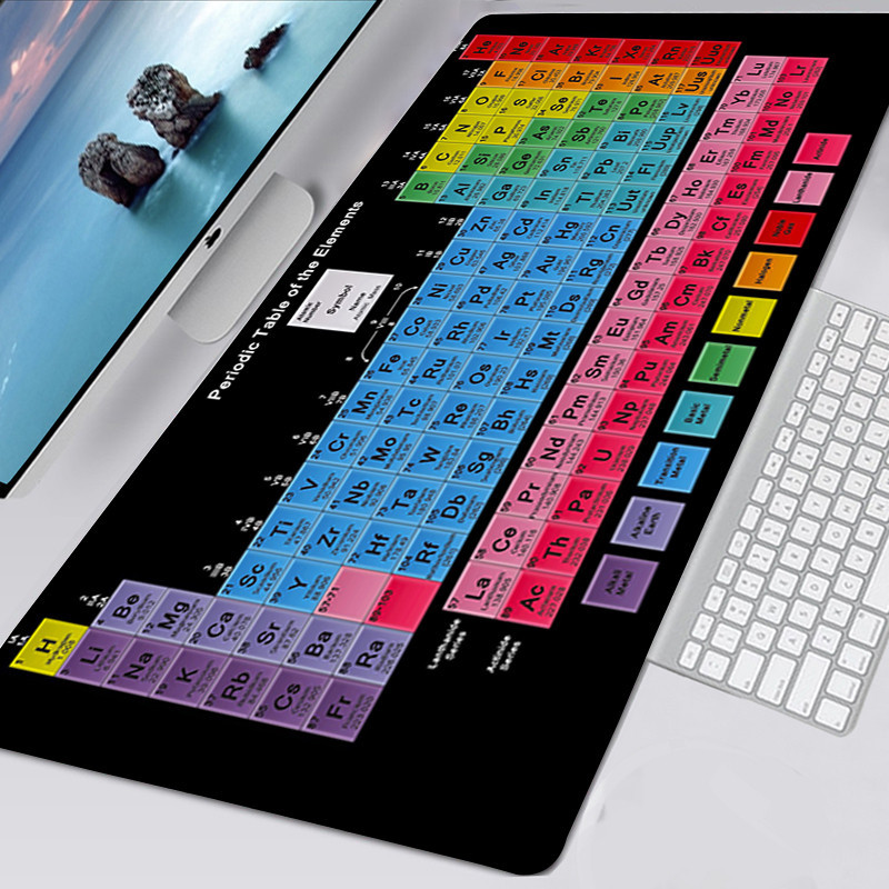 Periodic Table of Elements Mousepad Gaming Accessories Non-slip Mouse ...