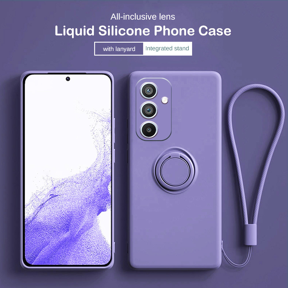 Liquid Silicone Case For Samsung A55 5G A35 A54 A14 A34 A53 A33 A52 A13 Note 20 Ultra 10 Plus 9 ...