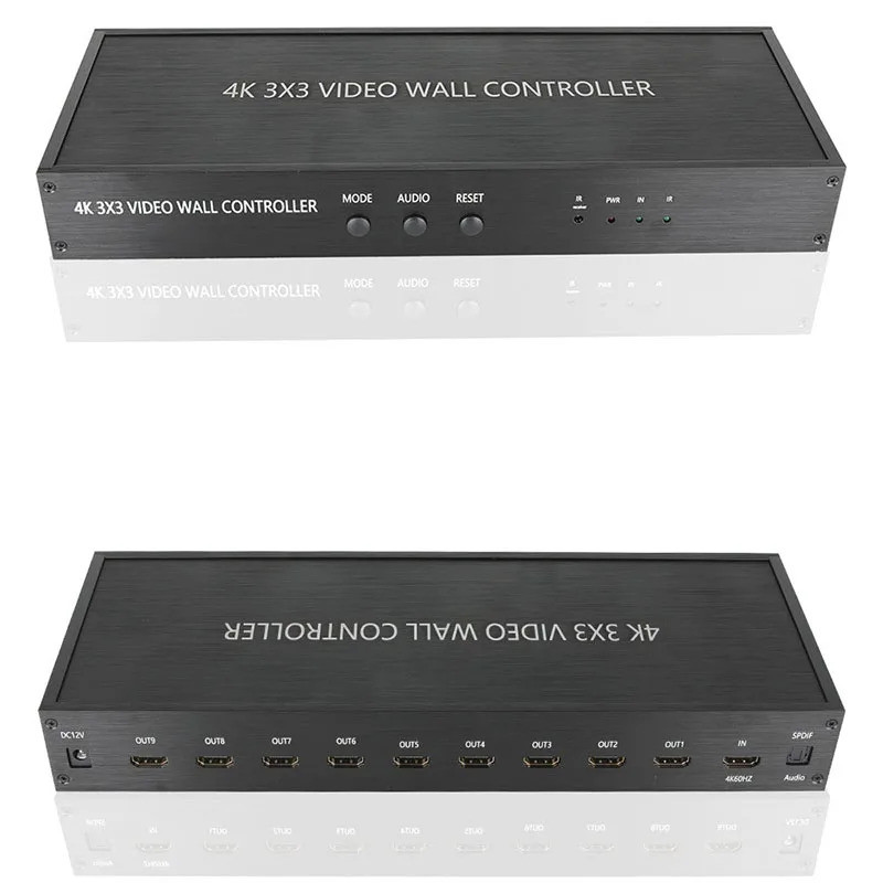 4K 3x3 HDMI Video Wall Controller 9 TV Splicing Box 2x2 1x3 1x4 2x3 ...
