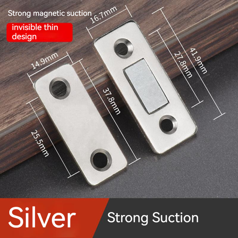 Stainless Steel Magnetic Hinges Ultra Thin Door Latch 2 way ...