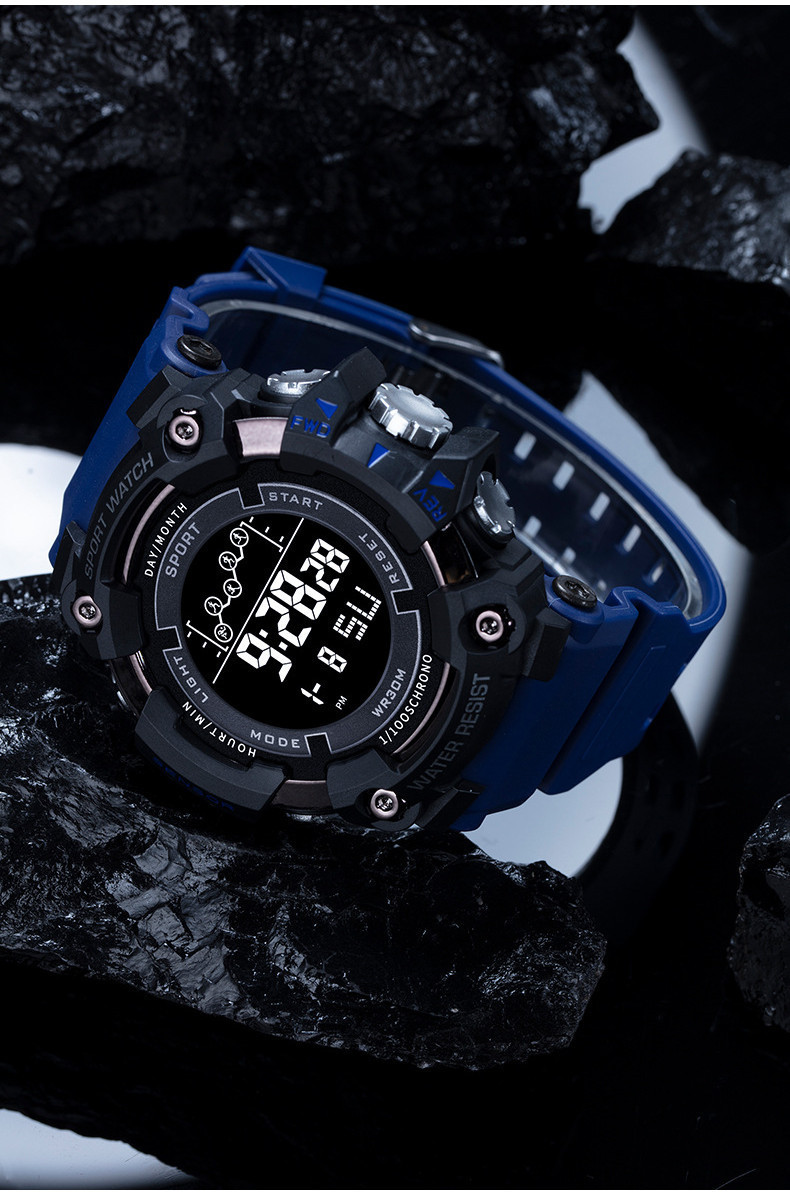 Men's Multifunctional Digital Watch Military Watch G Shock Waterproof ...