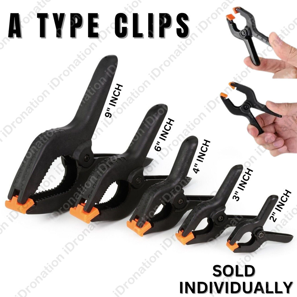 A type Spring Clips 2" 3" 4" 6" 9" Inch Plastic Pvc Nylon Modeling DIY ...