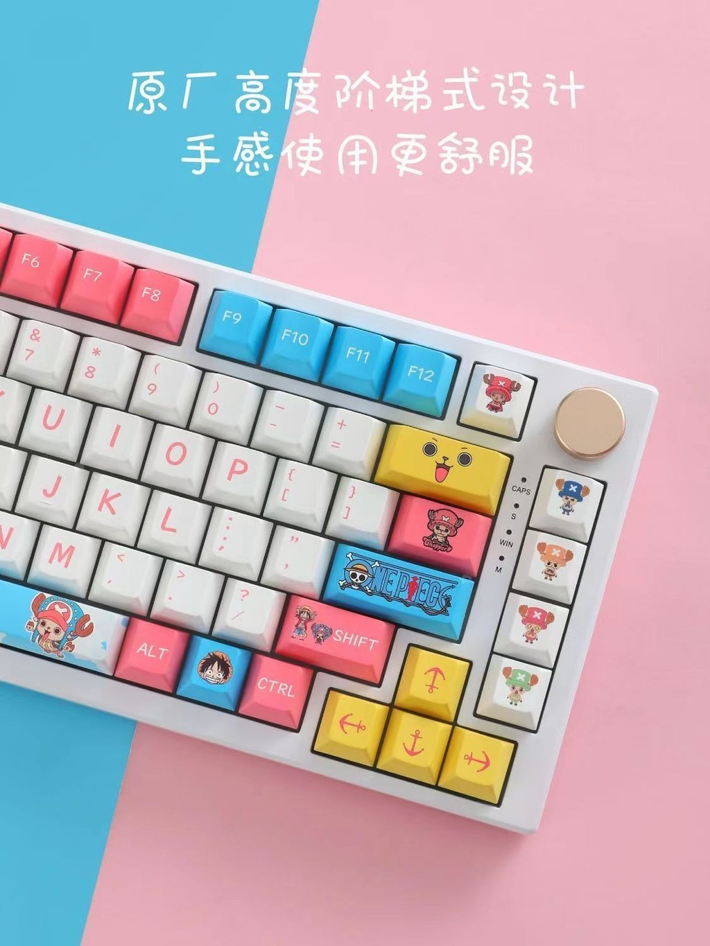Japanese Anime Keycaps Cherry Profile PBT 126 Keys Keycap One Piece ...