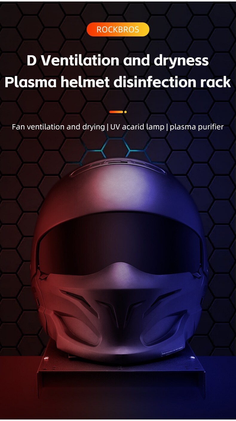 ROCKBROS Helmet Drying Rack Sterilization And Disinfection Cycling ...